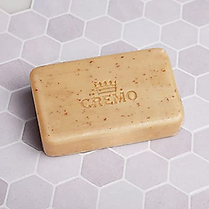 Cremo Bourbon & Oak Exfoliating Body Bars (3-Pack) - A Sophisticated Blend of Distiller’s Spice, Fine Bourbon and White Oak