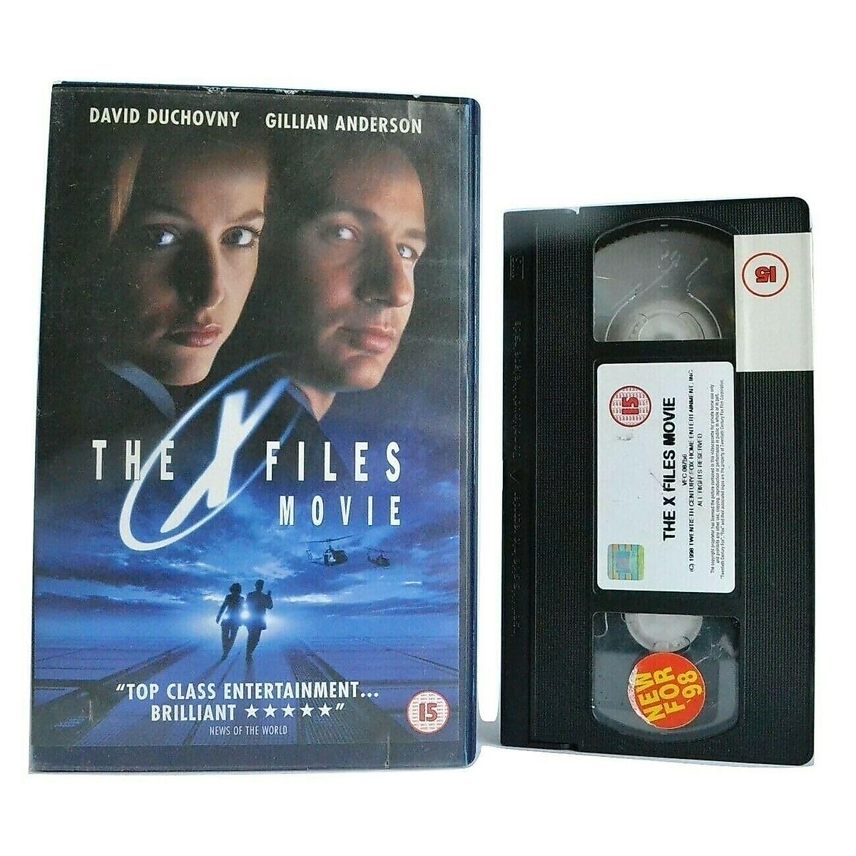 The X-Files Movie (1998): Sci-Fi Thriller - Large Box - David Duchovny - Pal VHS