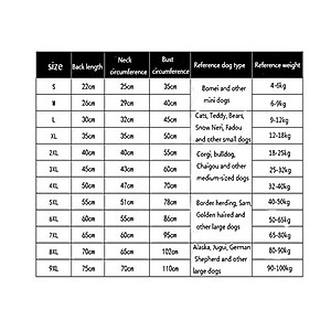 YUEMOL pet Clothes Double Sided Down Padded Coat pet Coat, Small, Medium and Large Size Dog, cat and Dog Warm pet Clothes (Color : B, Size : 3X-Large)