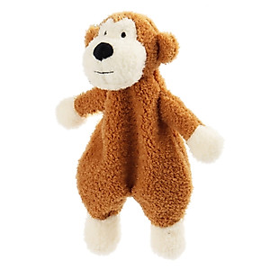 Apricot Lamb Stuffed Animals Security Blanket Brown Monkey Infant Nursery Character Blanket Luxury Snuggler Plush 10 Inches