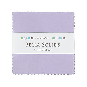 Bella Solids Lilac Charm Pack Bella Solids from Moda by The Pack