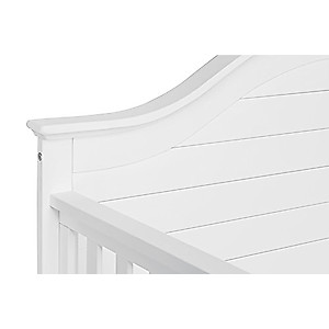Carter's by DaVinci Nolan 4-in-1 Convertible Crib in White, Greenguard Gold Certified, 1 Count (Pack of 1)