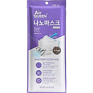 [20 Pack] [Air Queen] White 3-Layers Face Safety Mask for Adult + 1 [Black] All Keeper KF94 Mask [Individually Packaged] [Both Made in KOREA]
