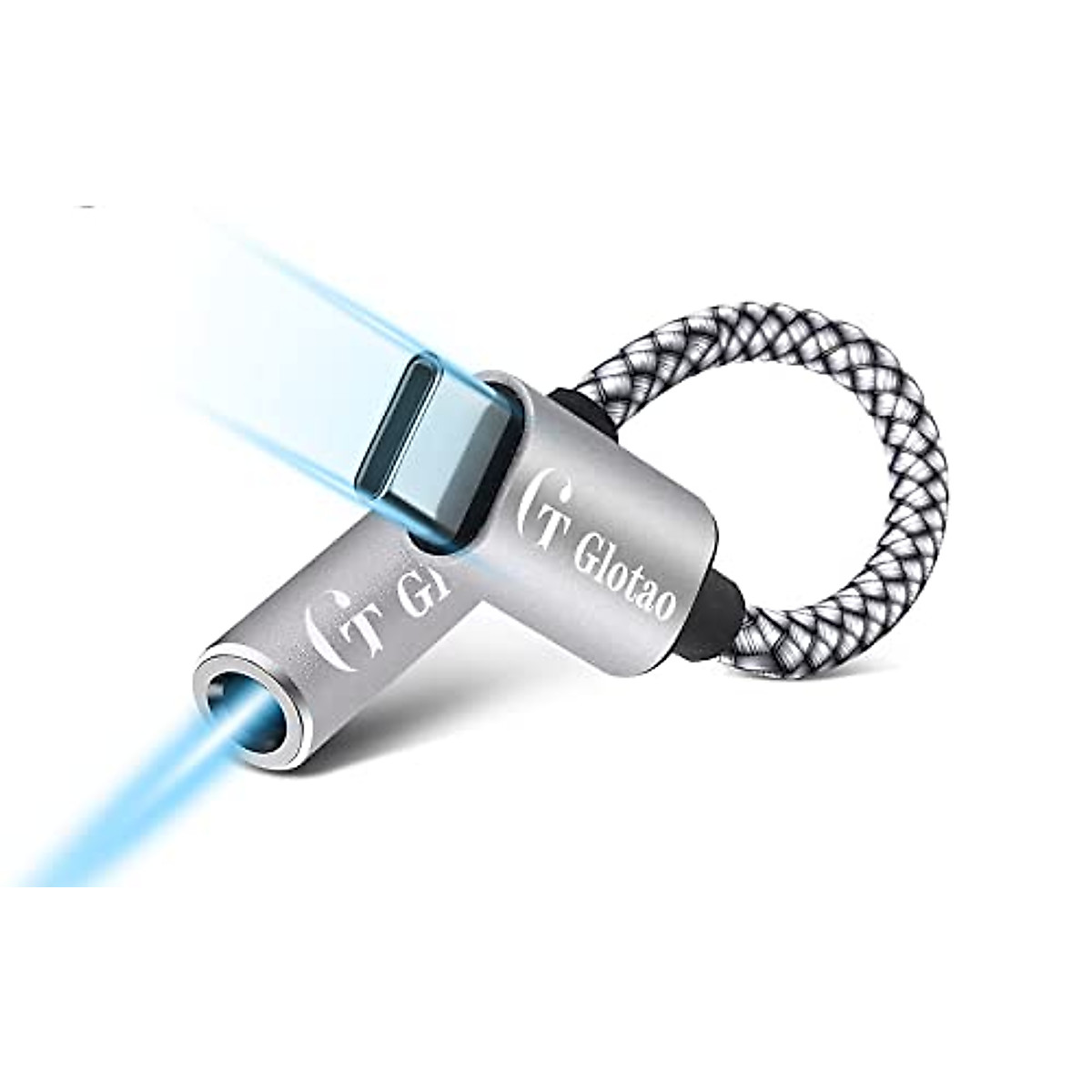 Glotao USB C to 3.5mm Adapter for Samsung S21 Ultra, Galaxy S20 Headphone Adapter USB C to Aux Audio Dongle Cable Cord for Galaxy S20 Note 20 Ultra S20+ Note 10+, Google Pixel 5 4 3 XL