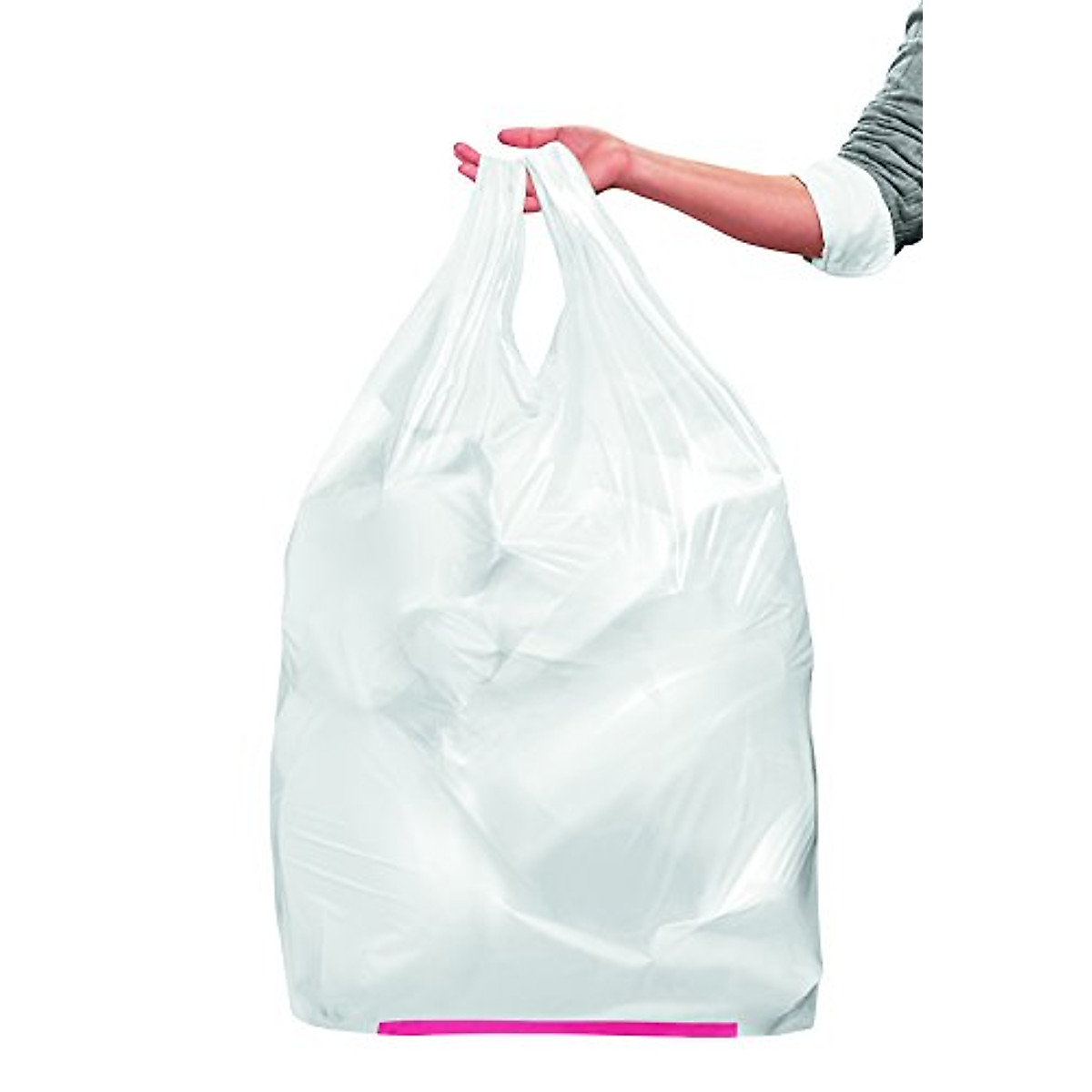 Hippo Sak Handle Trash Bag, with Power Strip, 13 Gallon Tall Kitchen, 90 Count