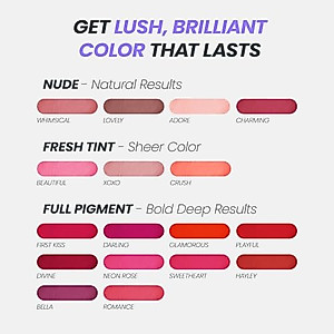 Wonderskin Wonder Blading Lip Stain Peel Off and Reveal Kit - Long Lasting, Waterproof Nude Lip Tint, Transfer Proof Natural Makeup Stain Kit (Adore)