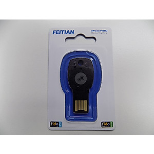 FEITIAN ePass A4B USB Security Key - Two Factor Authenticator - USB-A with FIDO U2F + FIDO2 - Help Prevent Account Takeovers with Multi-Factor Authentication