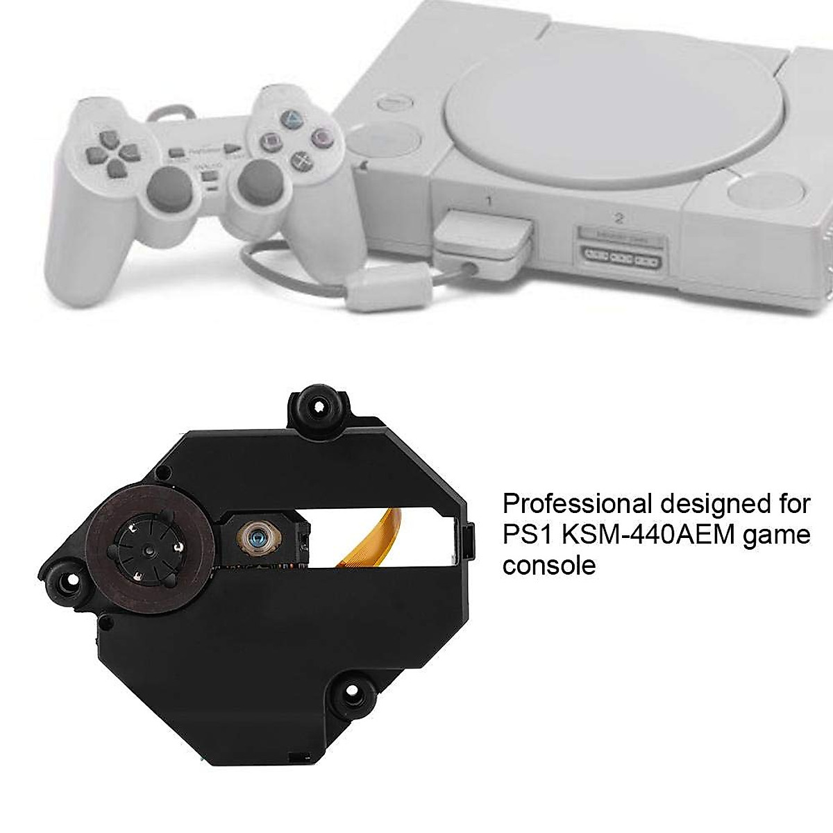 Socobeta Optical Lens Compatible Wear-Resistance Replacement Lens for PS1 KSM-440AEM Game Console