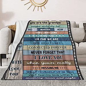 Grandpa Gifts, Grandpa Fathers Day Grandpa Gift, Gifts for Grandpa, Grandpa Birthday Gifts, Grandpa Gifts from Grandchildren, Grandpa Blanket Gifts Throw Blanket 60x50 Inch