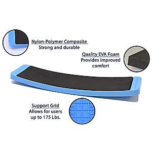 Superior Stretch Products SPINBOARD - Ice Skating Spinner - Improves Ice Skating Spins (Blue)