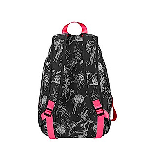 American Tourister Women's Daypacks, Multicoloured (Flowers Black), Standard Size