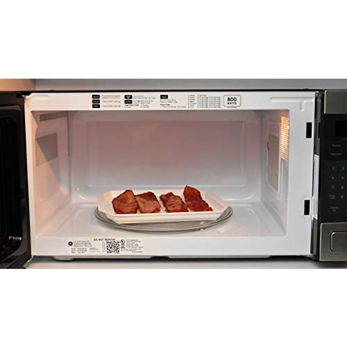 HOME-X Microwaveable Bacon Tray, Bacon Serving Dish