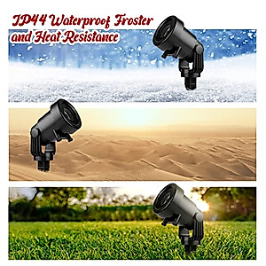 A.T.Lums Christmas Projector Lights Outdoor & Indoor, 16 HD Slides LED Projection Lamp for Christmas Gifts, Waterproof Snowflake Landscape Lights for Halloween Easter New Year Holiday Party Deco