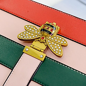 LLILBBAN Women Lady's Bee Messenger Crossbody Handbag Shoulder Tote Bag Black