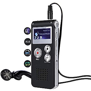 32GB Digital Voice Recorder Mini Voice Recorder Upgraded Small Audio Recorder with MP3&USB for Lectures, Meetings, Interviews…