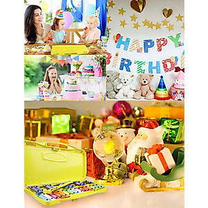 Mr.Power Colorful 25 Note G-G Chromatic Glockenspiel Xylophone Vibraphone in Case Percussion Instrument Suitable for Families and Beginner School Music Teaching