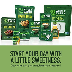 WHOLE EARTH 100% Erythritol Zero Calorie Plant-Based Sugar Alternative, 4 Pound Pouch (Packaging May Vary )