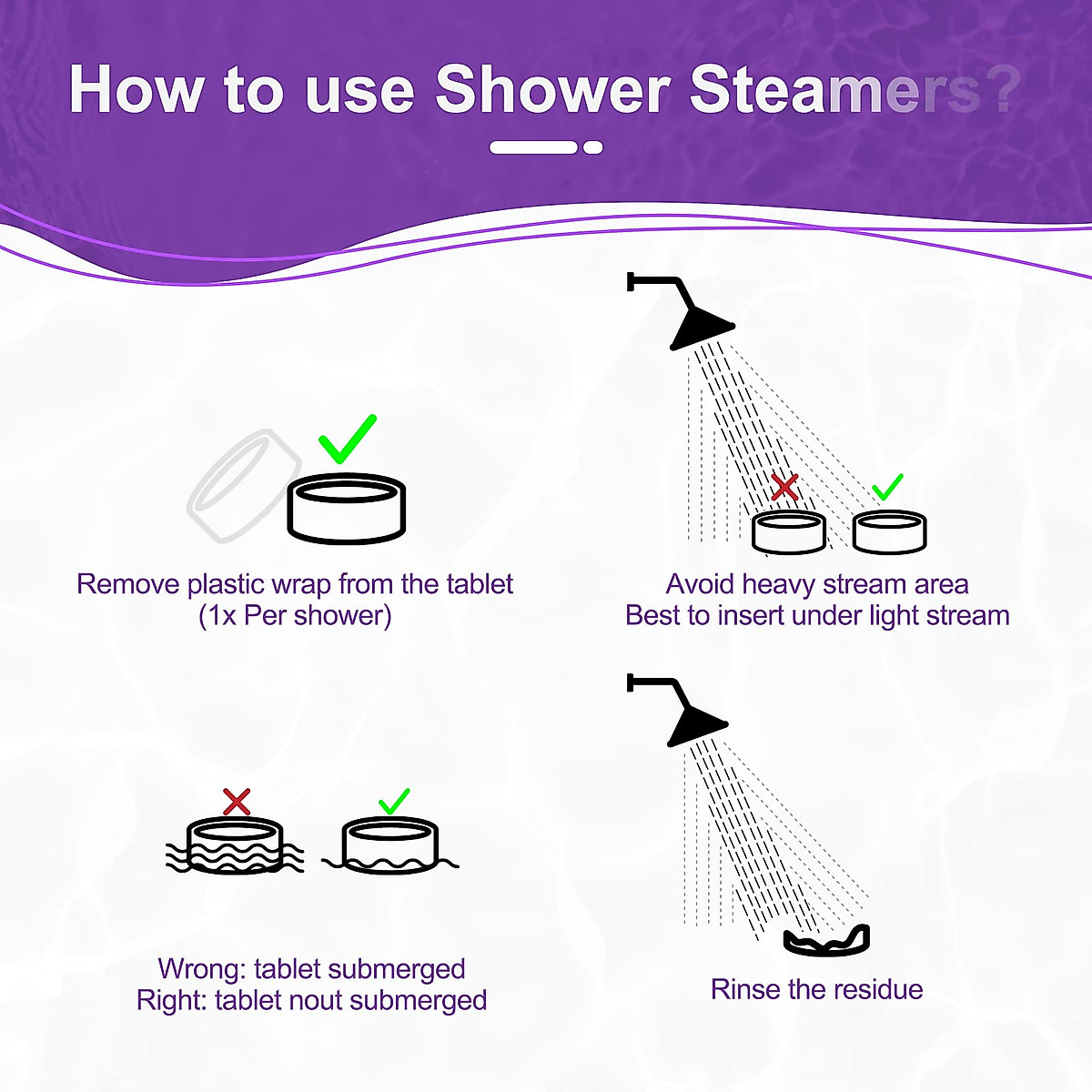 Aromatherapy Shower Steamers Christmas Gifts Set Lavender - Swcandy 8 Pcs Bath Bombs Gifts for Women, Shower Bombs with Essential Oils Relaxation Gifts for Home SPA, Melts for Women Who Has Everything