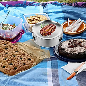 BESPORTBLE Portable Stove Burner Grill Portable Stove Small Stove Stainless Steel Barbecue Stove for Picnic Backpacking Utensils