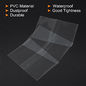 PATIKIL 55x40mm Perforated Shrink Bands, 400 Pack PVC Heat Shrink Wrap Band Fits Cap Diameter 1.22 to 1.34 Inch for Jars Cans, Clear