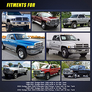 Fuel Pump fits Dodge Ram Truck 1998 1999 2000 2001 2002 3.9L 5.2L 5.9L 8.0L W/ 26 Gal. 34 Gal. Tank replaces # MU2046 E7138M FP17138M