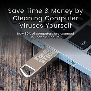 FixMeStick Computer Virus Removal Stick for Apple Macs - Unlimited Use on Up to 5 Apple Laptops or Desktops for 2 Years - Works with Your Antivirus