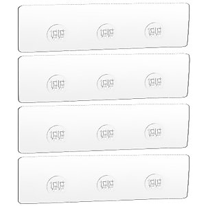 Oruola 4Pack Shower Shelf Adhesive Replacement,Adhesive for Shower Caddy,11 x 2.7 in No Drilling Waterproof Shower Caddy Sticker Replacement for Shower Caddy Basket Shelf Storage Shelves Kitchen Racks