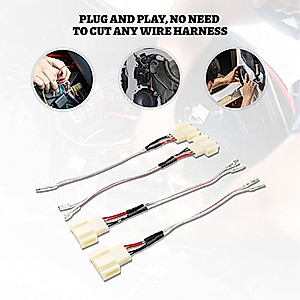 RED WOLF Door Speaker Wiring Harness Adapter Select for VW Volkswagen 1999-2019 Golf/Beetle/Passat, 1999-2016 Jetta Aftermarket Car Door Speaker Wire Cable Plug 4 PCS