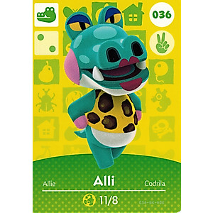 Animal Crossing Happy Home Designer Amiibo Card Alli 036/100