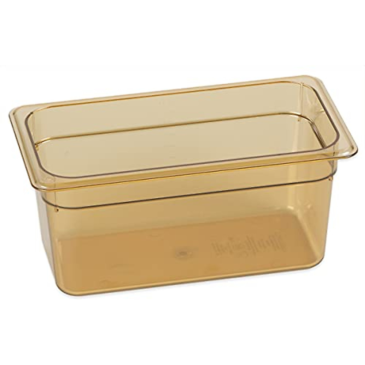 Carlisle FoodService Products 3086213 StorPlus High-Heat Third-Size Food Pan, 5.7 qt. Capacity, 12-3/4 x 7 x 6", Amber (Case of 6)