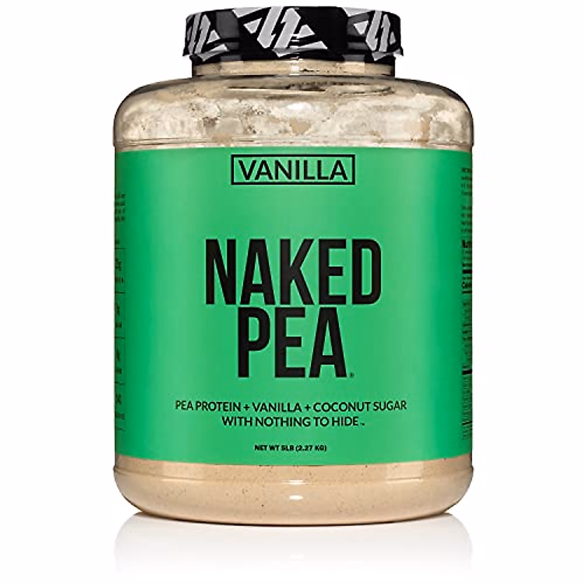 Naked Pea - Vanilla Pea Protein - Pea Protein Isolate from North American Farms - 5lb Bulk, Plant Based, Vegetarian & Vegan Protein. Easy to Digest, Non-GMO, Gluten Free, Lactose Free, Soy Free