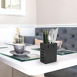 UPKOCH Wall Cutlery Holder Plastic Utensil Holder Hanging Chopsticks Drying Rack Fork Drainer Basket for Kitchen Storage Organizer