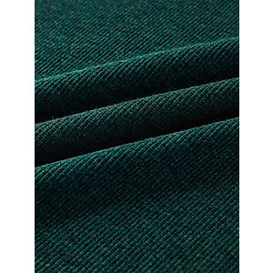 Women Long Sleeve Tops Scoop Neck Low Cut Slim Fitted Henley Shirt Sexy Basic Tee Shirts Tops Blackish Green