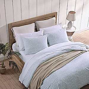 Tommy Bahama- Queen Duvet Cover Set, Reversible Cotton Bedding Set with Matching Shams, Coastal Home Décor (Koya Bay Blue, Queen)