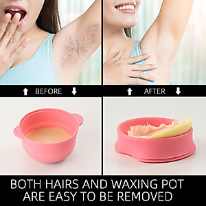 Non-stick Wax Pot, Replacement 16 OZ Wax Bowl, Reusable & Removable Waxing Pots for All Kinds of 500ml Wax Heater Machine