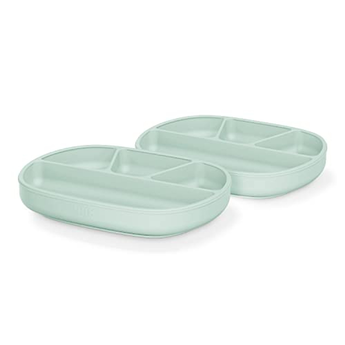 NUK Silicone Baby Suction Plates, Durable Suction Feature Helps Reduce Spills, Microwave & Dishwasher Safe, BPA-Free, Pack of 2