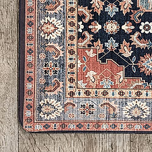 nuLOOM Persian Kitchen or Laundry Comfort Mat, 20" x 36", Blue