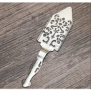 Absinthe Spoon Stainless Steel Absinthe Fountain Accessory Absinthe Dripper for Absinthe Glasses Sugar Cube Silver