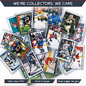 Quiver Time Premium 3x4 Top Loaders for Cards - Durable 35pt Toploaders Hard Plastic Card Sleeves Card Holder for Sports Cards, Baseball Cards, Football Cards & Trading Cards (10 pcs, Clear)