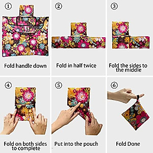 SWXIAN Reusable Grocery Bags, Reusable Shopping Bags Foldable, Machine Washable, Large Reusable Tote Bags (10 Pack)