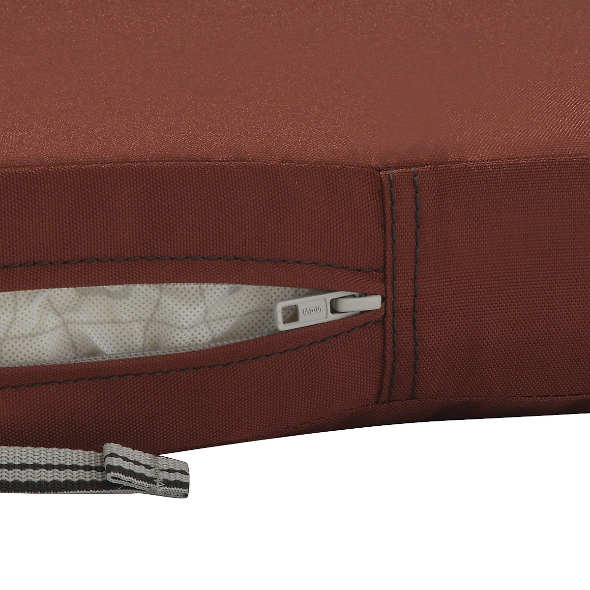 Classic Accessories Ravenna Water-Resistant 25 x 22 x 4 Inch Patio Back Cushion, Spice, Outdoor Loveseat Cushions