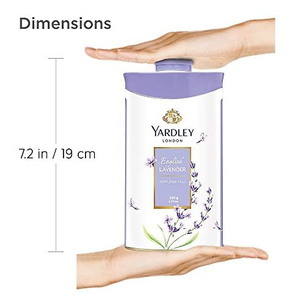 Yardley London English Lavender Perfumed Deodorizing Talc Talcum Powder 100gm, 3.5 Ounce