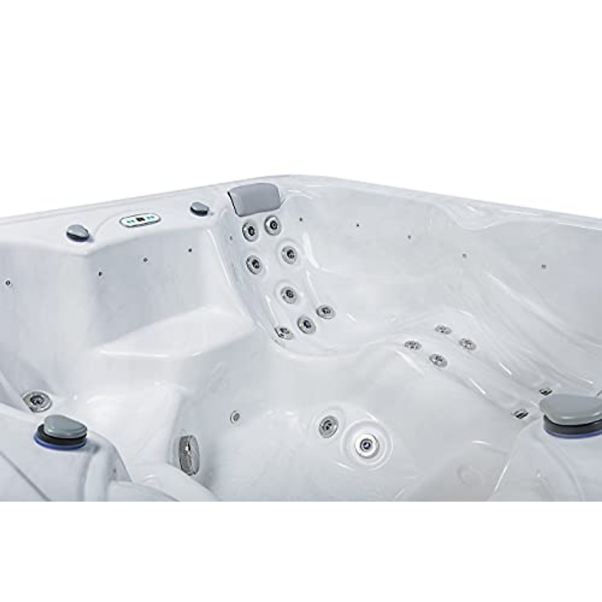 Bueno Spa New York 6 - Person 49 - Jet Hot Tub, Sterling Silver, Gray