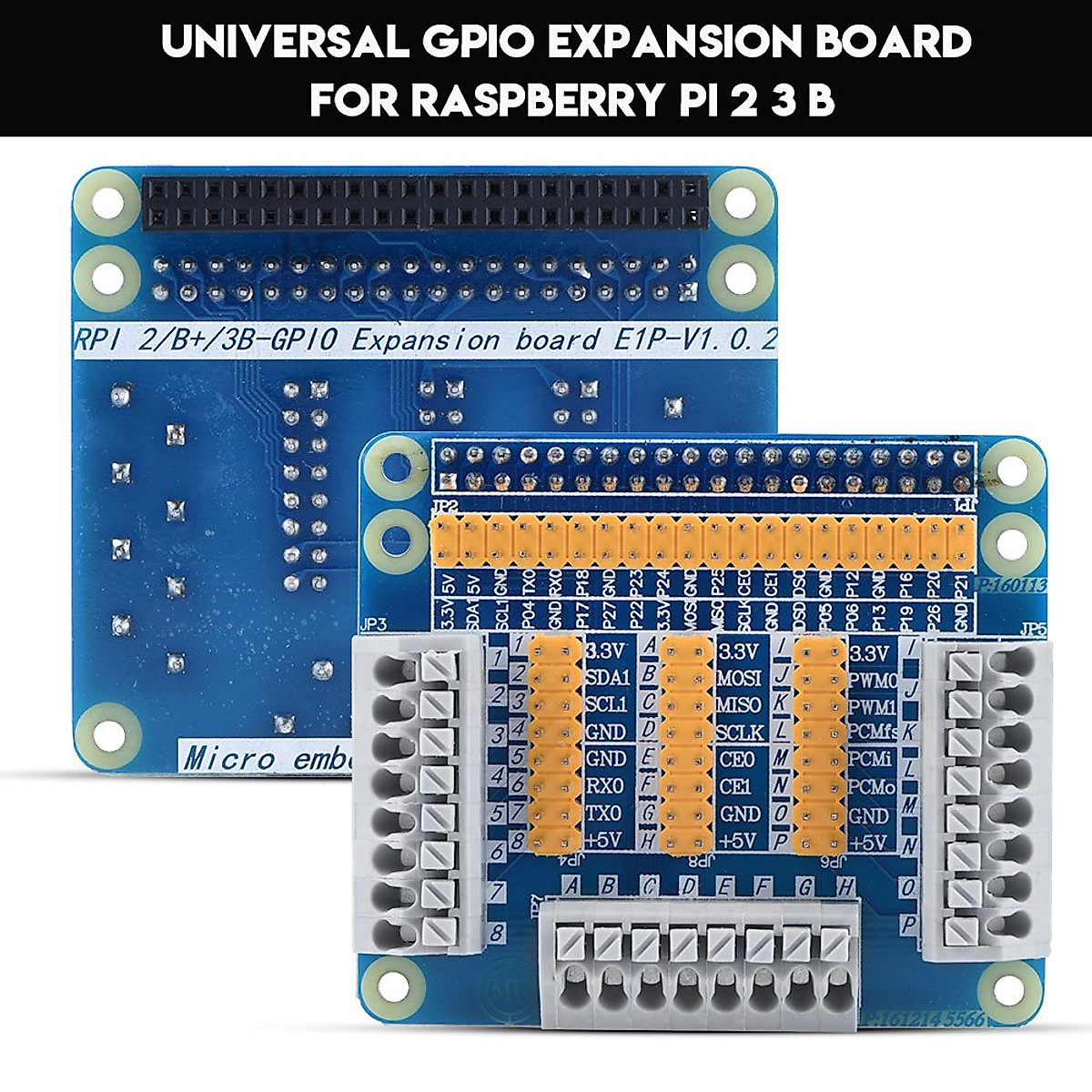 fosa Raspberry Pi 3 Pi 2 Pi Model B GPIO Expansion Extension Board One Row to Three Rows GPIO Multifunction Interface Module with Screws & Jumber for Raspberry Pi 2 3 B
