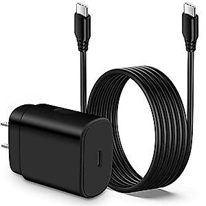 25W Super Fast Type C Charger for Samsung Galaxy S23 Ultra S23+ A54 A34 A14 A13 5G A23 A03s A04s A53 A33 S23 S22 S21 S20FE,Z Fold 4 3,Z Flip 4 3,10FT 60W C to C Cable Fast Charging Block Phone Cord