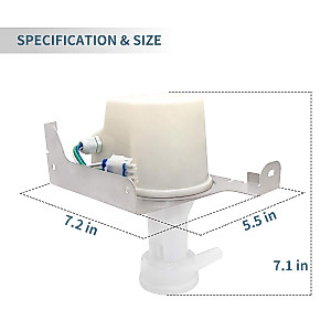 Sikawai 2217220 Ice Maker Circulation Pump Assembly Water Pump - Replacement for G-E Whirl-pool Hot-point Ken-more Replaces WP2217220 WR57X10028 2217220 2185531 2185748