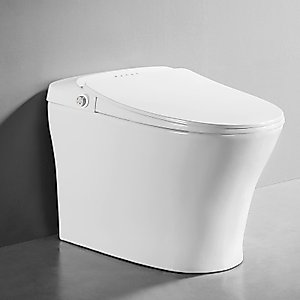 Simple Project Smart Toilet, Smart Bidet Toilet, One Piece Smart Toilet Bidet with Remote Control | Luxury Bidet Toilet with Smart Toilet Seat, Auto Flush, Warm Air Drying, Massage Washing