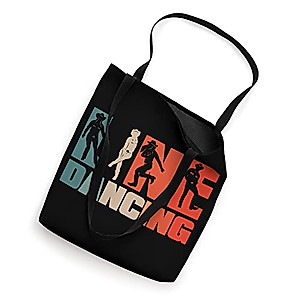 Retro Line Dancing - Country Dance Vintage Line Dancer Tote Bag