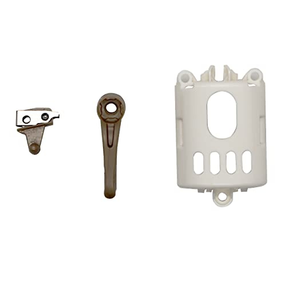 Hair Clipper Accessories 3PCS, Dial Button, Switch, Motor Cover Compatable for Wahl 5-Star Series Cordless Magic Clip # 8148, 8591 (Brown)