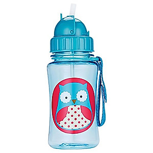 Skip Hop Toddler Sippy Cup with Straw, Zoo Straw Bottle, Owl